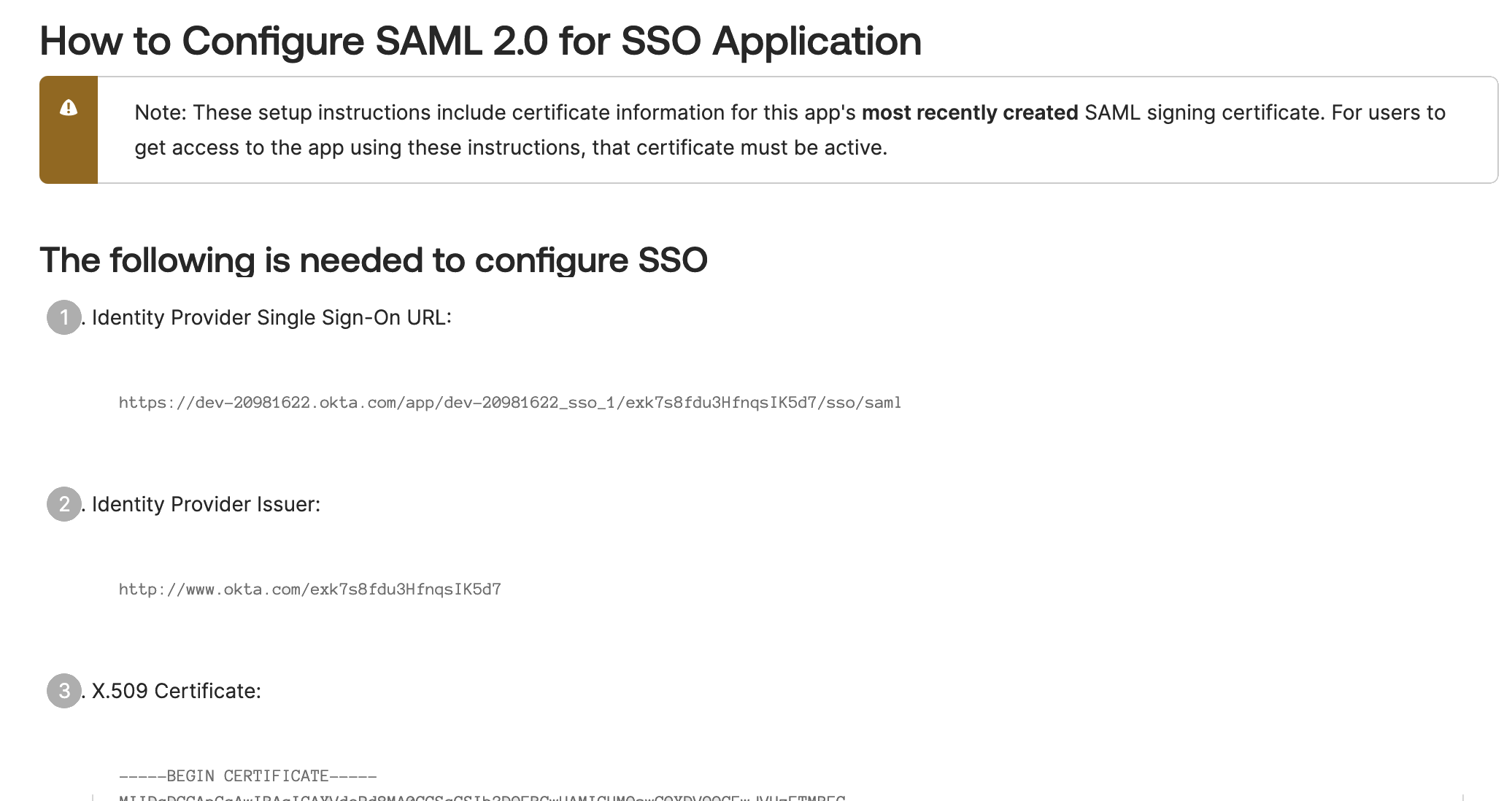 Creating an App Integration for SSO in Okta