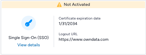 Single Sign On (SSO)