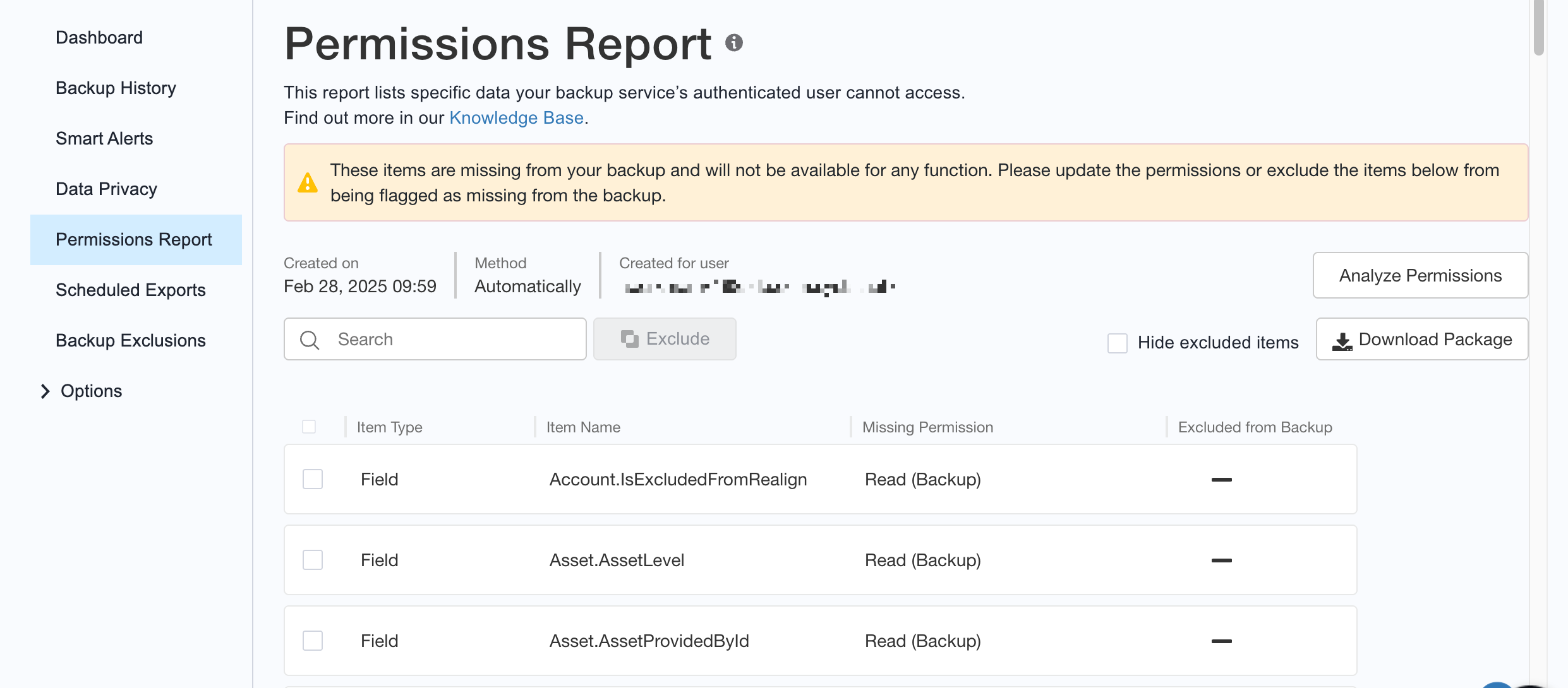 Permissions Report for Salesforce
