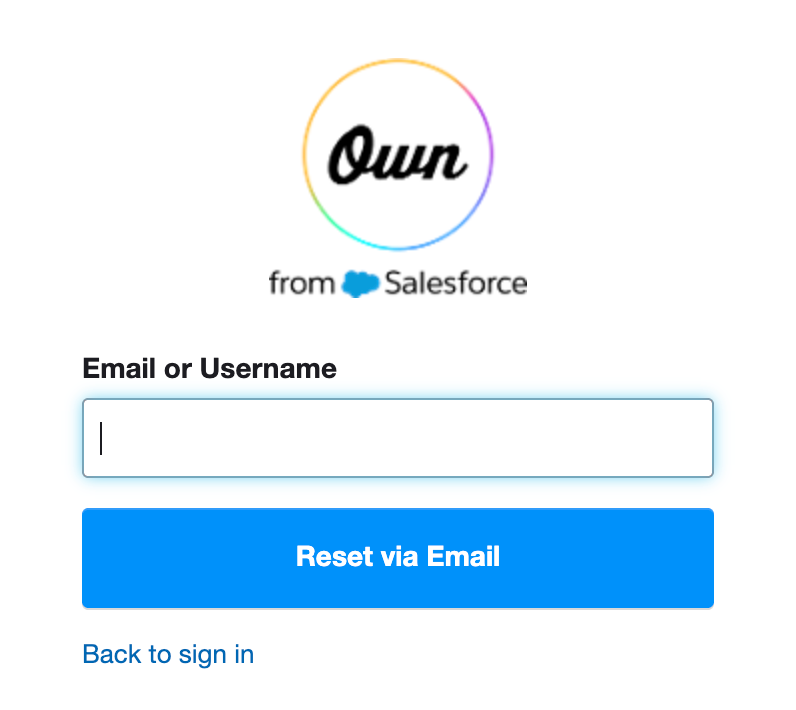 Signing Up and Signing In to Own Data Platform